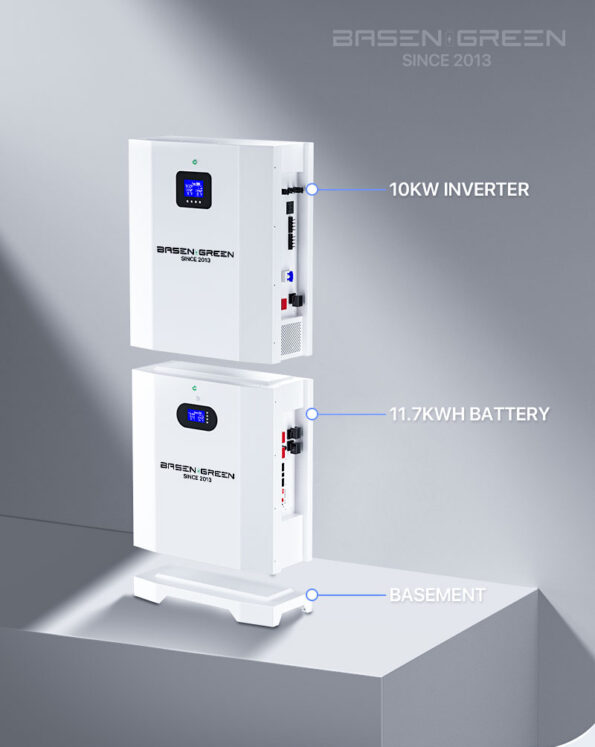 All in one 11 kWh Battery and Srne inverter Wall-mounted
